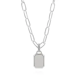 Côté Caché Petit Pariapt Pendant Chain Necklace - Silver