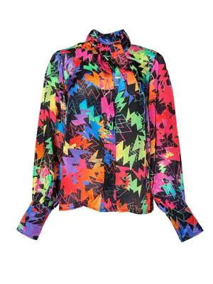 ANY OLD IRON Multicolor Zowie Necktie Shirt - Black