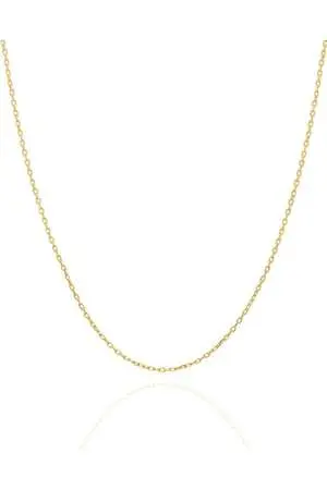 SPERO LONDON Curb Chain Necklace Sterling Silver - Gold