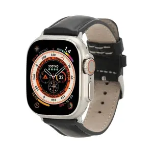 LEATHERE Apple Watch Leather Strap Boston - Black