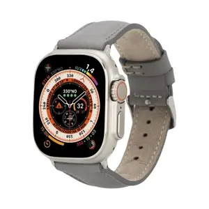 LEATHERE Apple Watch Leather Strap Boston - Grey