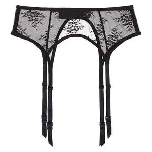 JOURNELLE Romy Suspender Belt Noir - Black