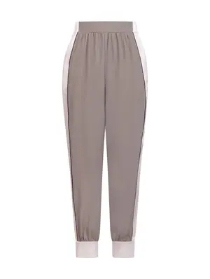 HELENE GALWAS Kiana Loose Fitted Silk Trousers - Black/white/grey