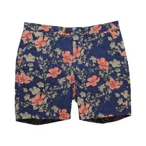 LORDS OF HARLECH John Oriental Hibiscus Printed Shorts - Blue