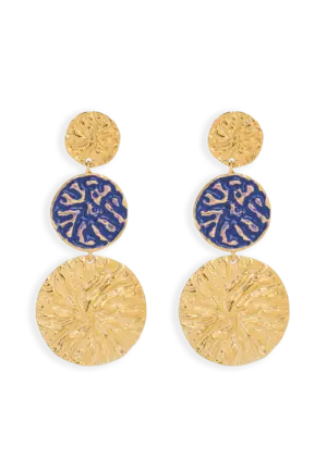 LAVANI JEWELS Geyser Earrings Blue