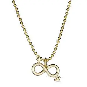 PASSIONATE PROTEST COLLECTION Gender Eternity Pendant Male - Gold