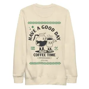 ANCHOR & CREW Embroidered Cotton Blend Sweatshirt - Brown