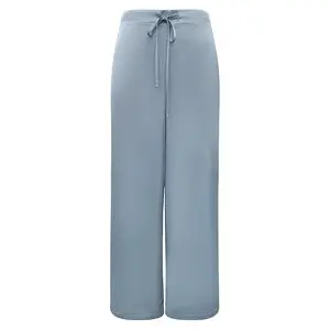RIVIERA SOIRÉE Winifred Satin Wide-leg Pants - Blue
