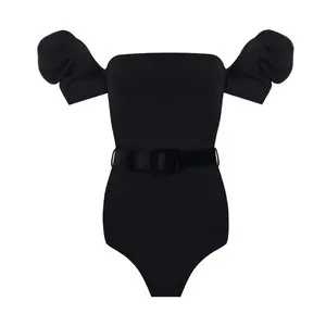 NUR KARAATA Costa Paradiso Swimsuit - Black