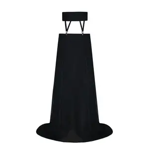 VESTIAIRE D'UN OISEAU LIBRE Maxi Suspender Skirt - Black