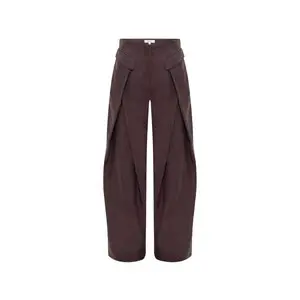 Sélone Camille Barrel Trousers - Brown