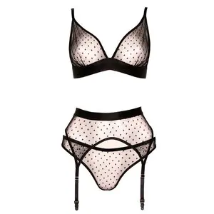 LA MUSA Flirt Lingerie Set - Black