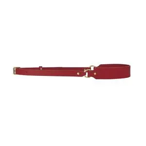 HAUTE CUIR Slim Leather Harness Belt - Red