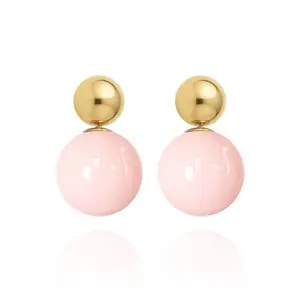 SAULE LABEL Lilou Earrings In Ballet - Pink