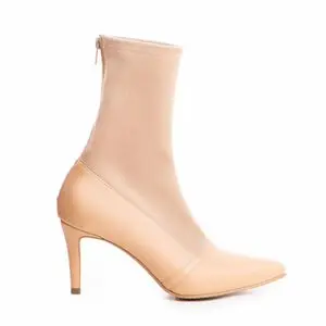 THE 5TH ELEMENT Neutrals Vanya Stretch Leather Mid-boot