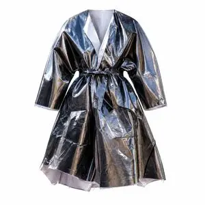 Miro Misljen Avant-garde Metallic Trench Coat