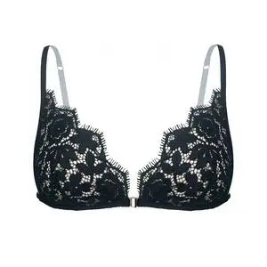 MONIQUE MORIN LINGERIE Frisson Triangle Bralette - Black