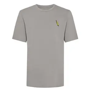 INGMARSON Olives Embroidered Organic Cotton T-shirt - Grey