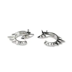 KASUN LONDON Vortex Earrings - Silver