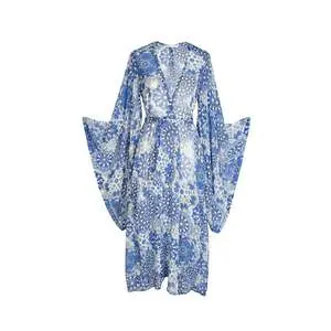 JENNAFER GRACE Mystic Mandala Kimono - Blue