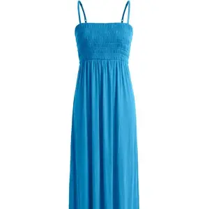 JJWINKS Bra-free Smocked Modal Maxi Dress Riviera - Blue