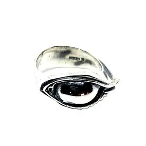 TG-JEWELLERY BY TAMARA GERVASIO Silver / Black Eyes Ring - Silver/black
