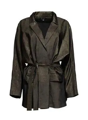 HELENE GALWAS Halea Velvet Jacket - Black