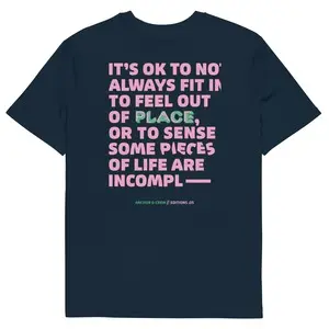 ANCHOR & CREW It's Ok" Organic Cotton T-shirt - Blue