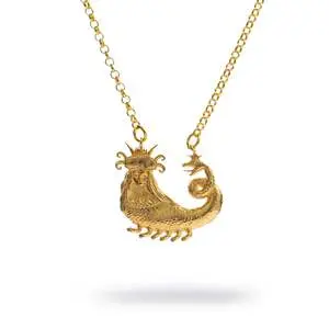 EBRU JEWELRY Shahmaran Queen Of Snakes Necklace - Gold