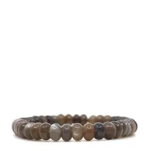 Shar Oke Neutrals Taupe Moonstone Bracelet - Grey