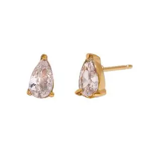 ELK & BLOOM Dainty 14k Solitaire Tennis Studs - Gold