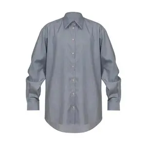 VAN BRUSSEL Lennon Collared Shirt In Stripe - Grey