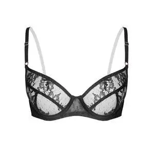 MONIQUE MORIN LINGERIE Moonstruck Balconette Bra - Black