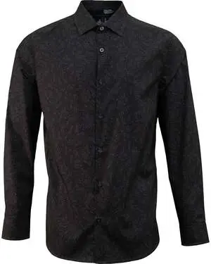 LORDS OF HARLECH Nigel Perugia Paisley Shirt - Black