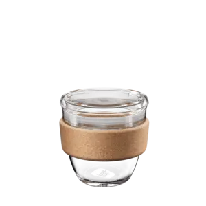 KEEPCUP Neutrals Brew Cork Quicksip 8oz/227ml Reusable Glass Coffee Cup - Brown