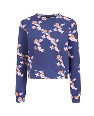 SOPHIE CAMERON DAVIES Navy Floral Cotton Sweatshirt