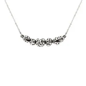 LEE RENEE Loveliness Of Ladybirds Necklace - Silver