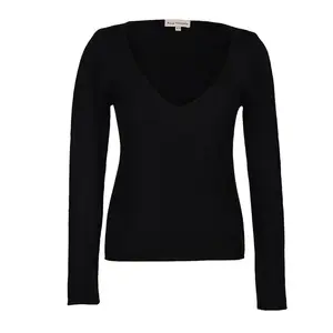 ANSE VICTORIN Odette Silk Cashmere Pullover - Black