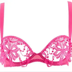 BELLE ET BON BON Limited Edition Crystal Bisoux Bra - Pink