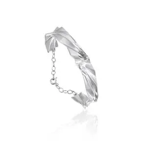 C|ND|N BY CANDAN BALTO Reflection Cuff Bracelet Silver