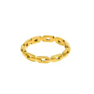 MICKEY'S GIRL Petite Waterproof Chain Ring - Gold