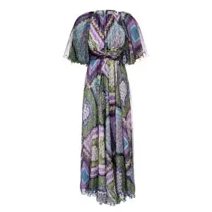 SOFIA TSERETELI Short Sleeve Silk Dress - White