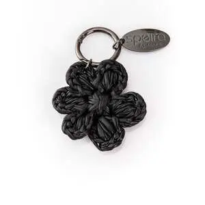 SPEIRA Bag Charm Flower Large - Black