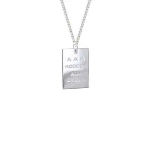 TRUE ROCKS Access All Areas Pass Pendant Sterling - Silver