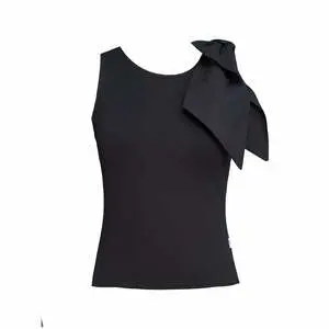 FROCK TALES Brook Top With Bow - Black
