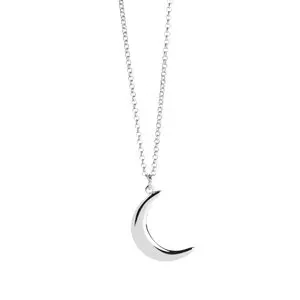 MURU Crescent Moon Necklace - Silver