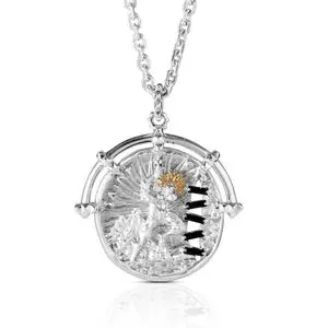 KASUN LONDON Long Lost Traveller Pendant - Silver