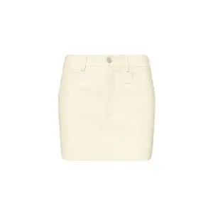 AMY LYNN Milena Lemon Leather Mini Skirt
