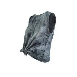 DUOFIT MATERNITY ACTIVEWEAR Tempest Tie-front Tank - Blue