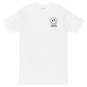 ANCHOR & CREW Gustatory Originals Have A Nice Day Heavy Cotton Embroidered T-shirt - White